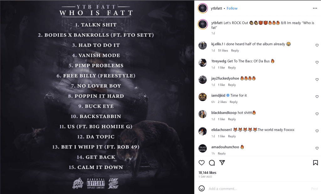 YTB Fatt New Album "Who Is Fatt" Releasing August 8th | ATDG